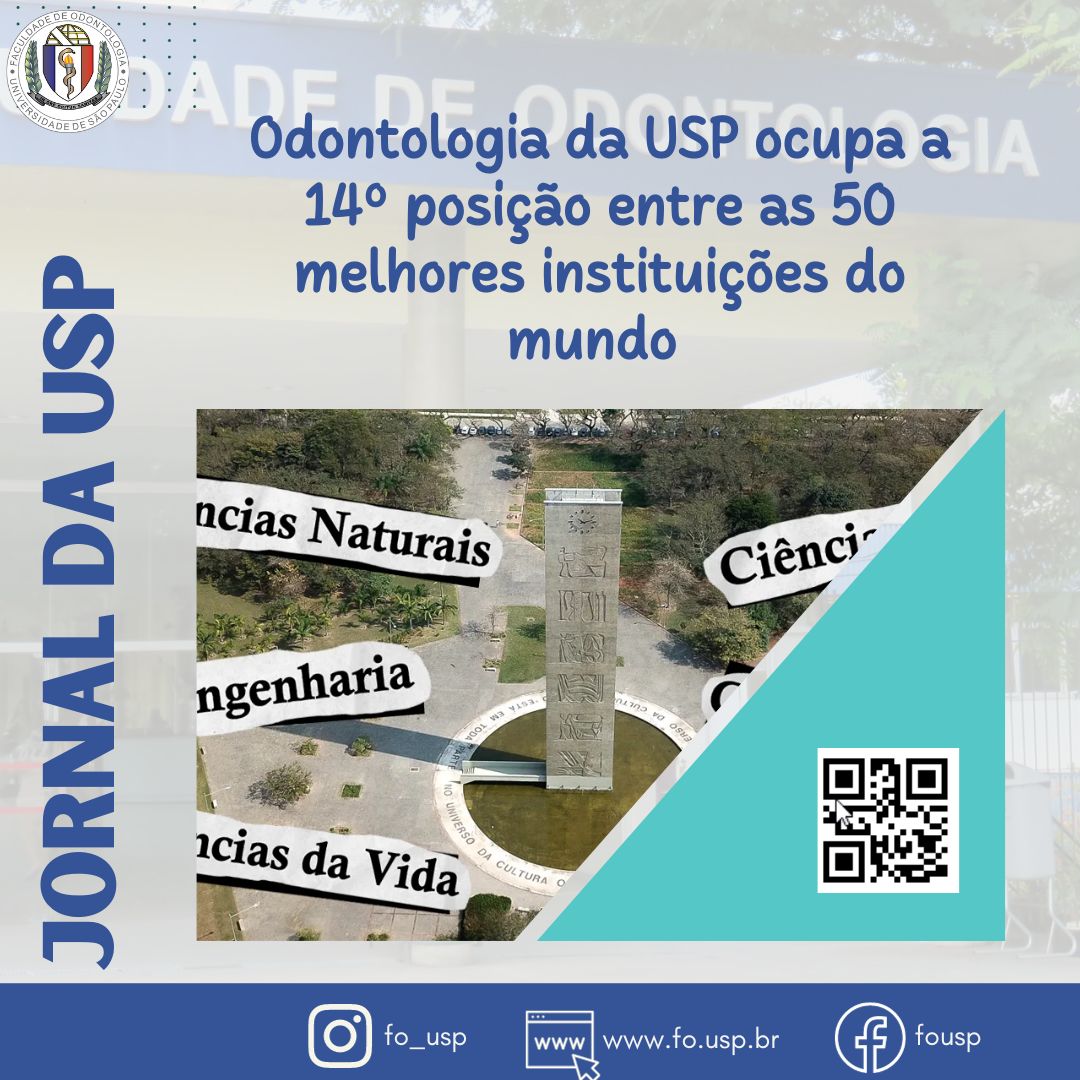 Odontologia da USP ocupa a 14º posição entre as 50 melhores