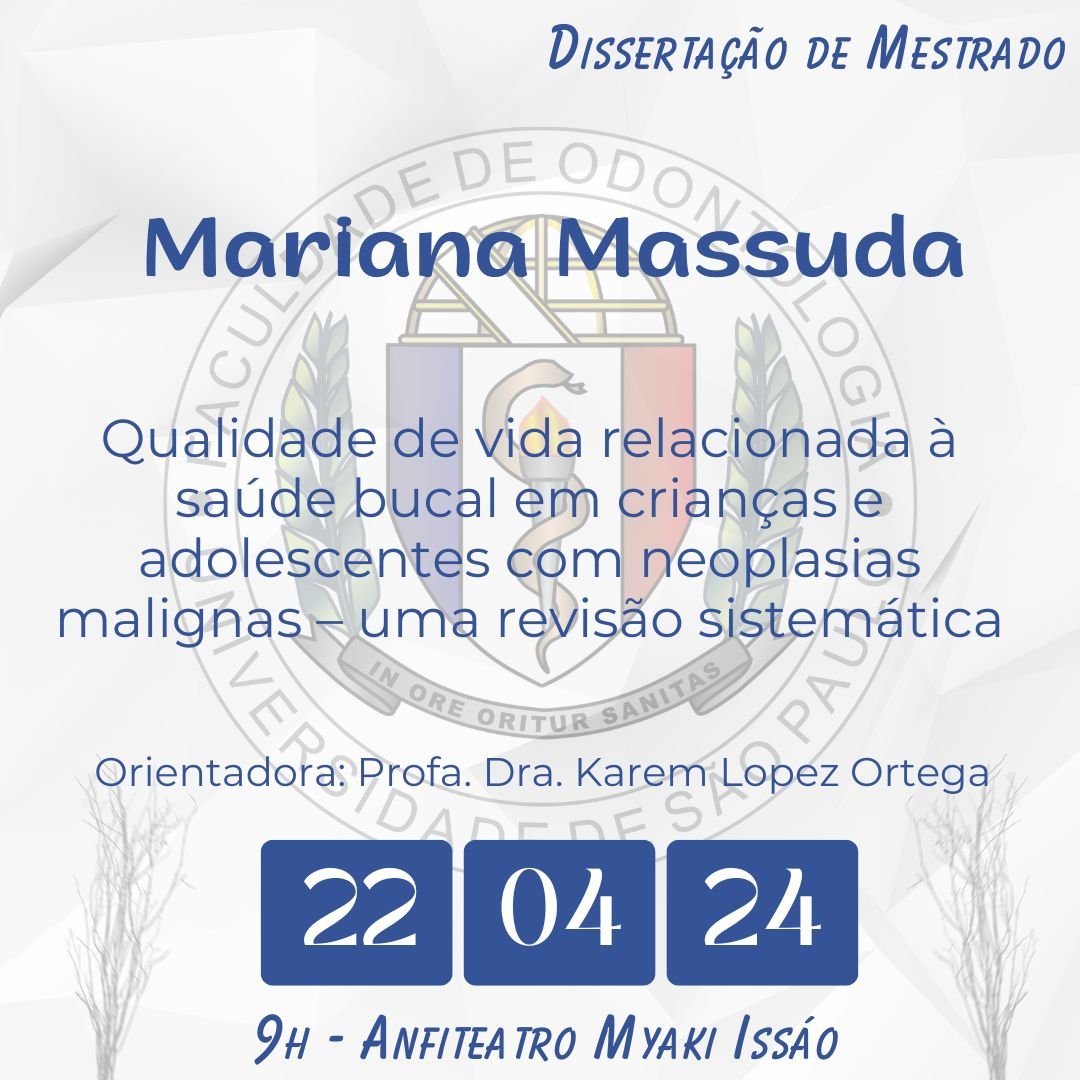 Dissertação de Mestrado de Mariana Massuda - FOUSP